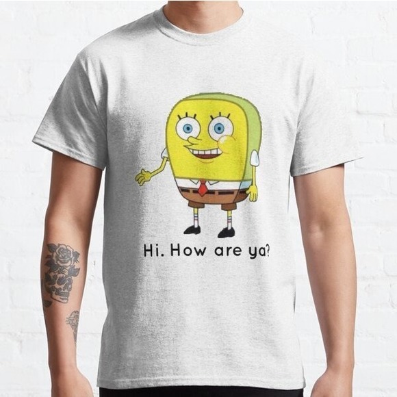 Gildan | Tops | Normal Spongebob Classic Tshirt | Poshmark